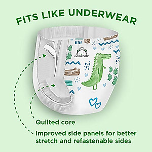 Amazon Brand - Mama Bear Training Pants For Boys 3T-4T, 66 Count, Multicolor, Animal Print