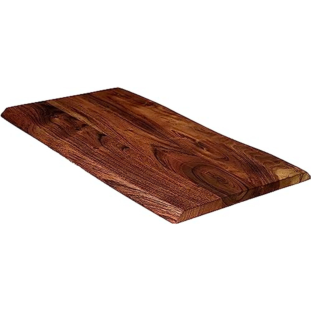 Mountain Woods Brown Hand Crafted Live Edge Acacia Cutting Board/Serving Tray | Charcuterie Board | Chopping Board for Vegetables, Fruits and Meat | Cheese Board - 20" x 11" x 0.75"