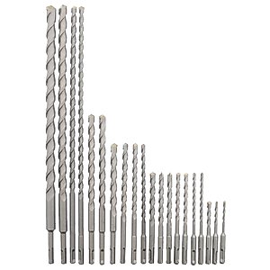 Steel Dragon Tools 20 Piece SDS Rotary Hammer Concrete Masonry Carbide Tipped Drill Bit Set fit Milwaukee Hilti Bosch