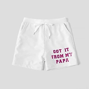 IFFEI Family Matching Swimsuits One Piece Monokini Letter Print Matching Swimwear Mommy and Me Bathing Suits Girls: 6-7 Years Hot Pink