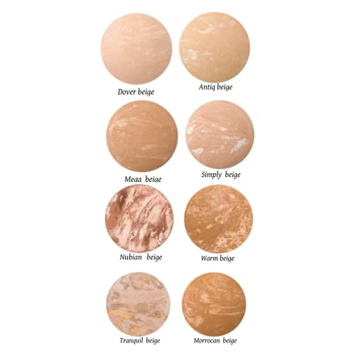 Ageless Derma Mineral Baked Foundation Makeup- Vegan - Paraben - Gluten and Cruelty Free Powder foundation (Simply Beige)