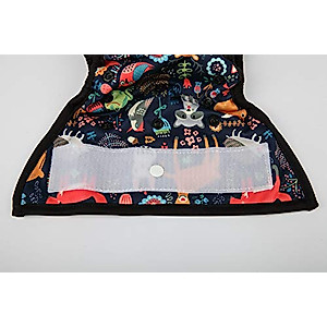 Baby Cloth Diaper Cover Nappy Hook and Loop Double Gusset (Hedgehog Deers) 1 Count (Pack of 1)