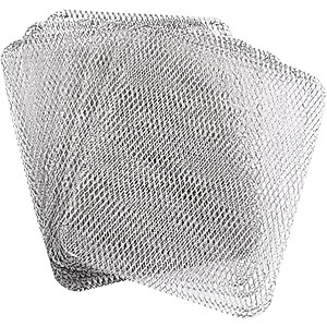 Hemoton Gas Grills 30 Pcs Aluminum BBQ Mesh Grill Mat Disposable Grill Topper Broiler Pans Non Stick Baking Tools Outdoor BBQ Accessories for Baking Cooking Grilling Gas Grill