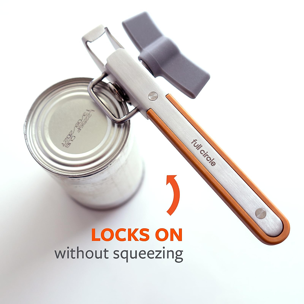 Full Circle Smooth Operator, Smooth-Edge Stainless Steel Can Opener: Safe, Easy, and Eco-Friendly
