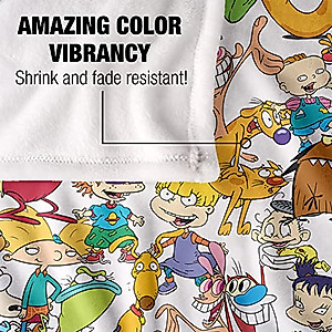 Nickelodeon Blanket, 50"x60" Mash Up Silky Touch Super Soft Throw Blanket