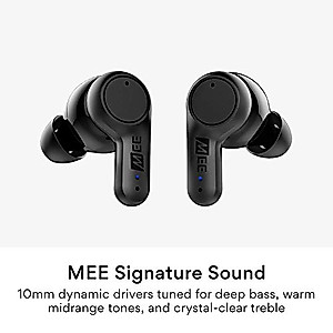 MEE audio X20 True Wireless Earbuds - Bluetooth 5.0 Stereo Headphones with Charging Case - Active Noise Cancelling in Ear Earphones - IPX4 Sweat Resistant, Built-in Headset, Mic & Touch Control