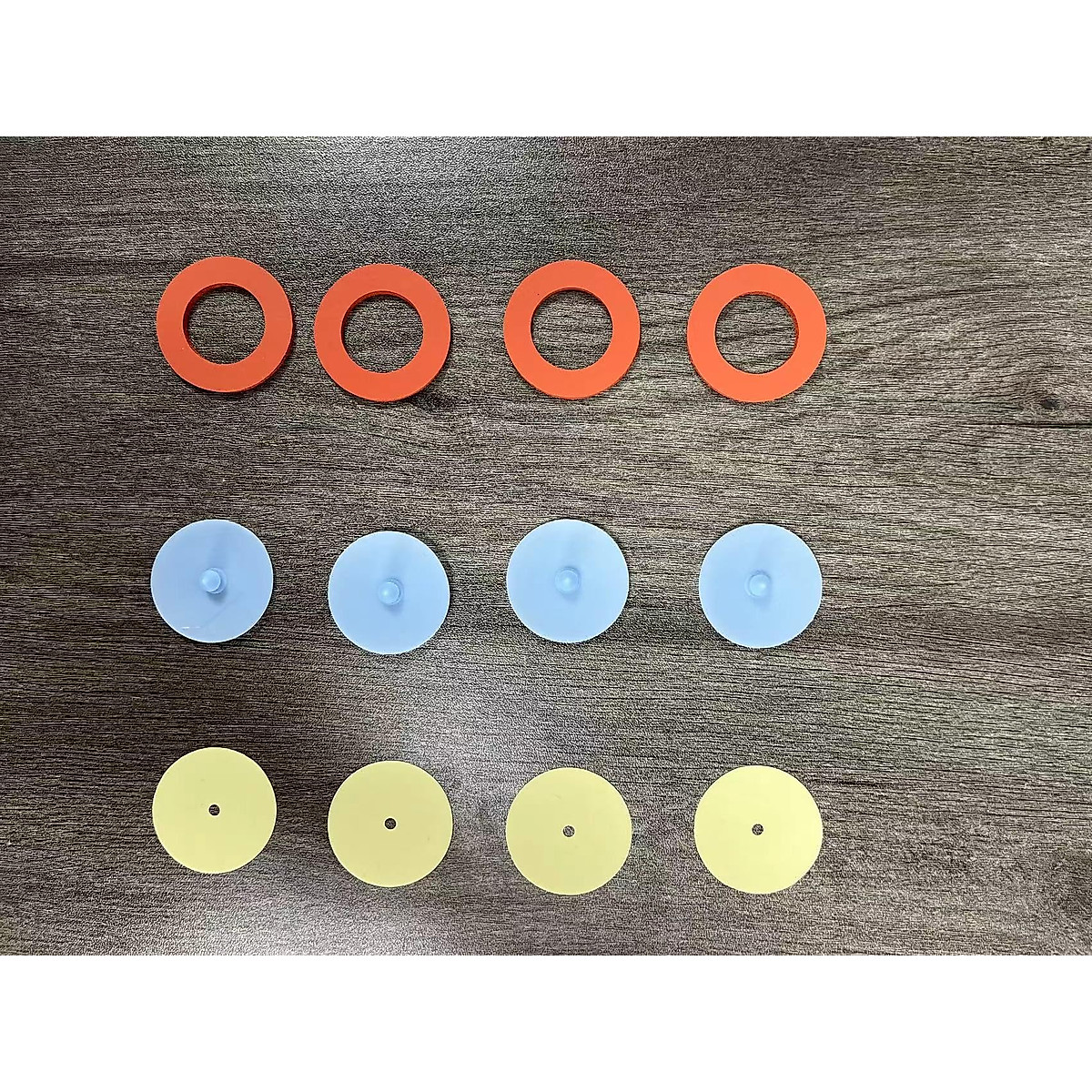 AiliveSun 6000 Series Full and Half Face Respirators Parts - 4pcs Inhalation Port Gasket 6895 、 4pcs Inhalation Valve 6893 and 4pcs Inhalation Valve replacement 6889