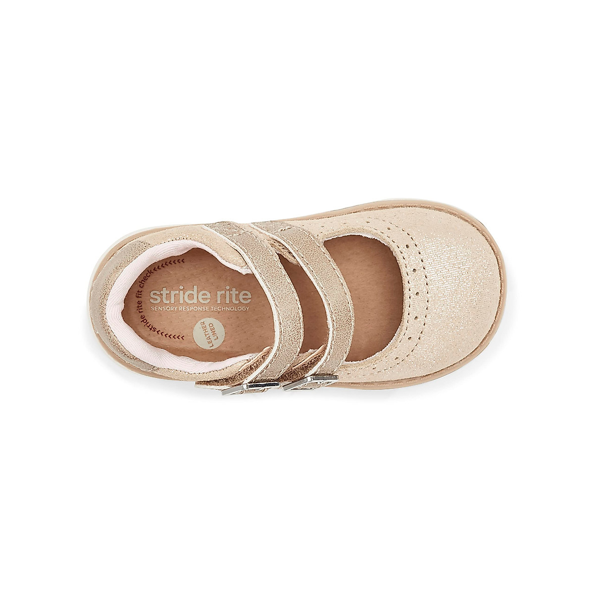 Stride Rite Kids SRT Cordaline Dress Shoe, Sand, 4 US Unisex Toddler