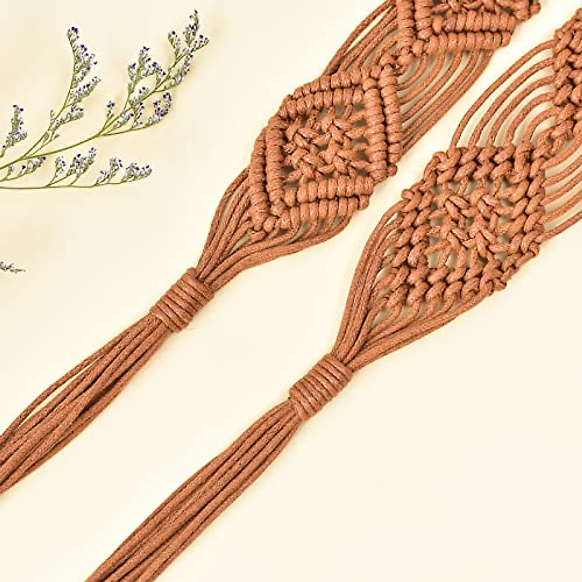 ILuvatar Women's Bohemian Style Rope Braid Waist Belt U33