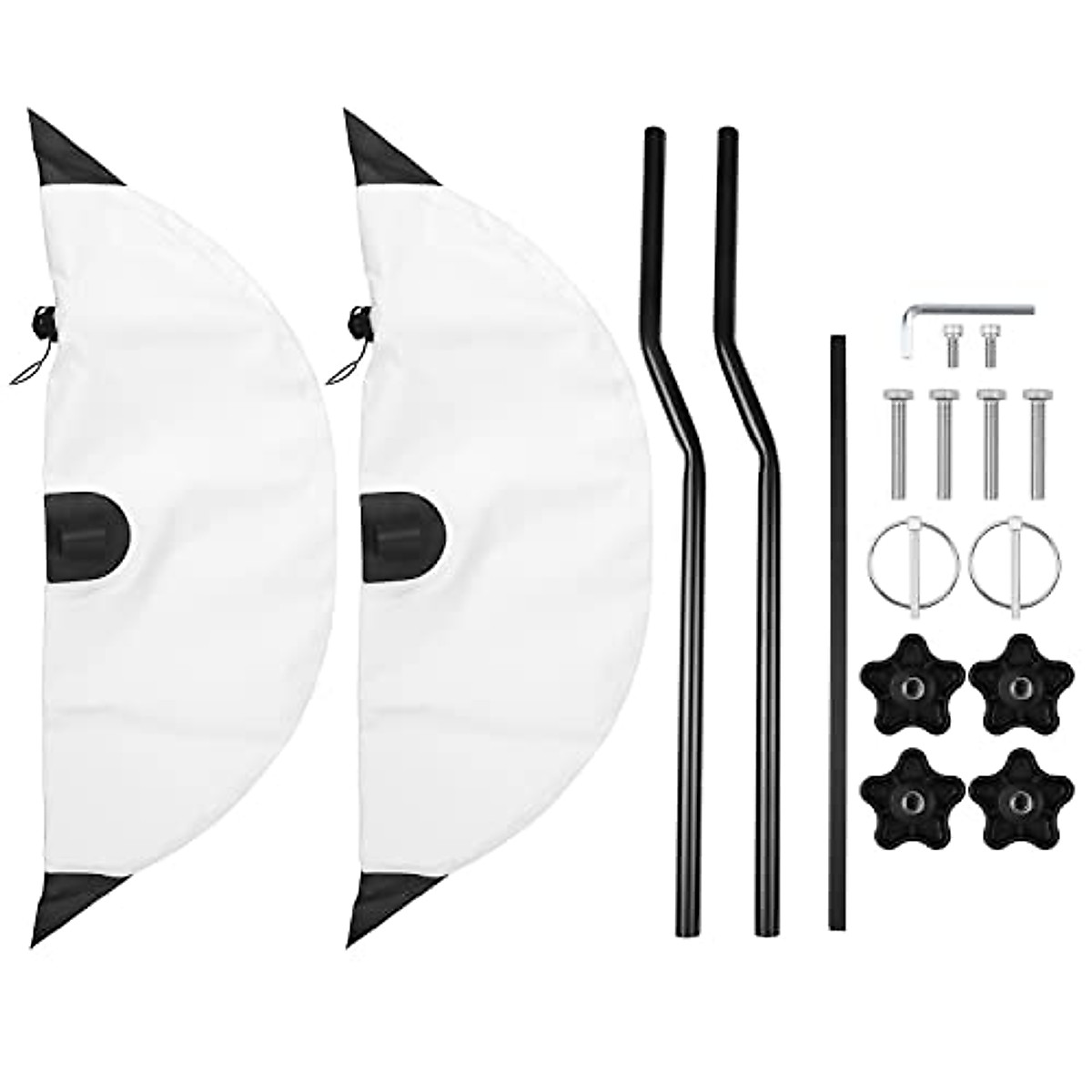 LIXADA Kayak outriggers Kayak 2 PCS Stabilization System Kayak PVC Inflatable Outrigger Float with Sidekick Arms Rod Kayak Stabilizers