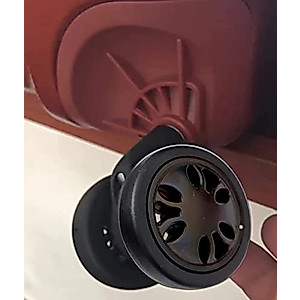 Suitcase Wheels Replacement 360 Spinner Luggage Travel Wheel Kits Double Accessories Universal Rubber Swivel Trolley Casters Bearings Repair Tools Set Rotating Flexible Quietness (2pcs (55x15mm))