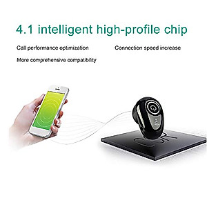 Gilroy Bluetooth Earbud, Single Wireless Earphone, Mini Bluetooth Headset Hands-Free Car Headphone, Bluetooth Earpiece for Smart Phones PC TV Audiobook Rose Gold