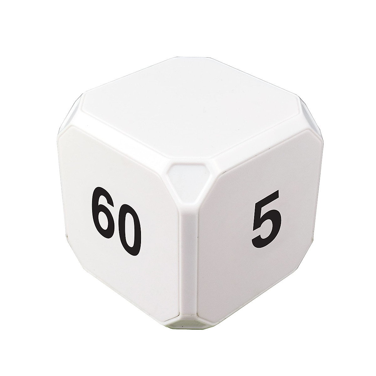 TimeCube Plus Preset Timer with 4 LED Light Alarm for Time Management, and Countdown Settings (White - 5,15,30,60 min)