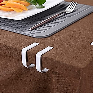CROWATTS Tablecloth Clip Picnic Table Clip-Plastic Tablecloth Clip, Used for Restaurant Party Wedding Graduation Ceremony and Outdoor Picnic Tablecloth Fixing (8 Pack)