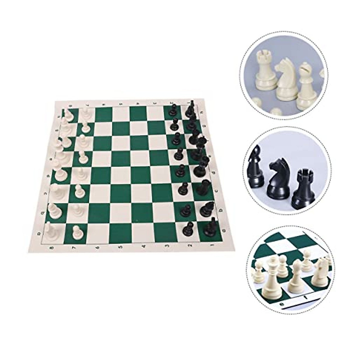 SAFIGLE 1 Set International Chess Travel Toy Magnetic Chess Board Kids Educational Toys Chess Figures International Chess Board Game Chess Toy Chess and Checkers Set Kid Competition Toy