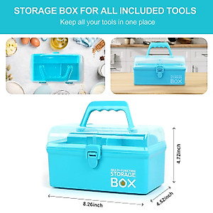 Cake Decorating Tools Piping Bags & Tips Set 115 Pcs, Cake Decorating Kit with 42 Piping Tips,Cake Decorating Supplies with Frosting Tips&Bags Cupcake Cookie Decorating Supplies Gifts for Kids