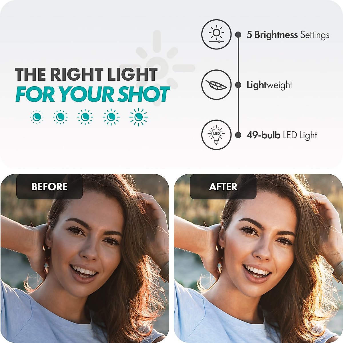 Movo iVlog1 Vlogging Kit for iPhone - Lightning Compatible YouTube Starter Kit - with Shotgun Microphone, Mini Tripod, LED Light, Wide-Angle Lens, Lightning Adapter Vlog Kit - iPhone Vlogging Kit