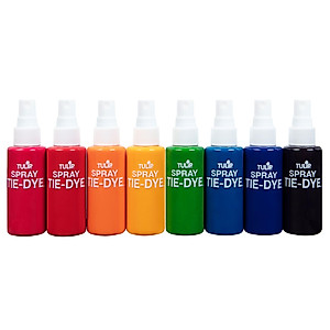 Tulip Rainbow Tie-Dye Kit, Fabric Spray Dye, 8 Vibrant Colors