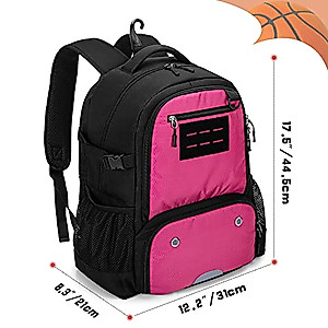 DSLEAF Basketball Bag, Soccer Backpack with Ball Compartment & Shoe Compartment for Basketball, Soccer, Volleyball Sports