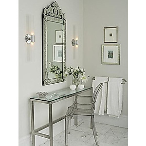 2xhome Smoke - Modern Contemporary Louis XIV Dining Chair Armchair Ghost Style Ghost Chair with Arms Ghost Arm Chair in Smoke Transparent Stackable Stacking Made From Polycarbonate