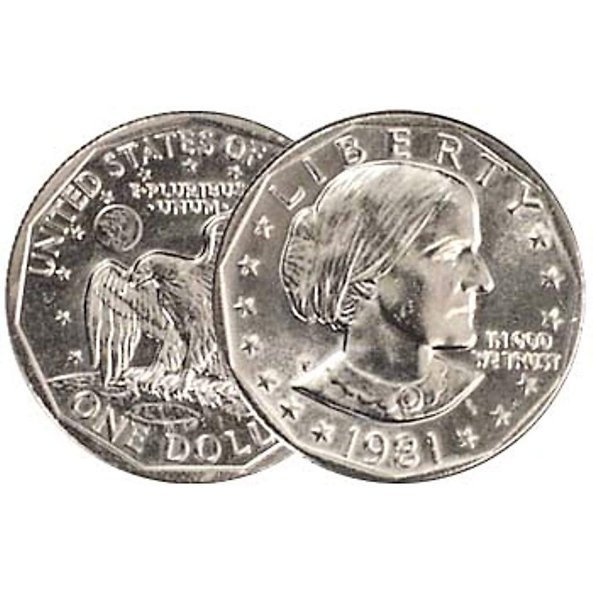 1981 P, D, S Susan B. Anthony Dollar 3 Coin Set Uncirculated