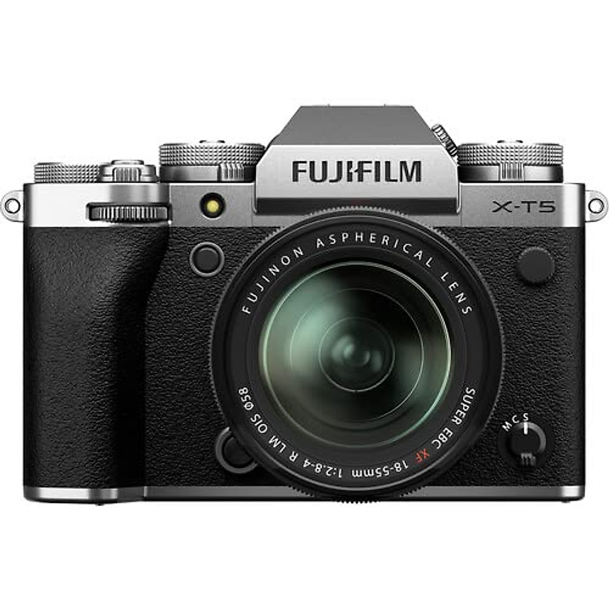 FUJIFILM X-T5 Mirrorless Camera with 18-55mm Lens (Silver) Bundle with Extra Battery & Charger Kit, Tripod, Backpack, & More (14 Items) | USA Authorised with Fujifilm Warranty | Fuji xt5