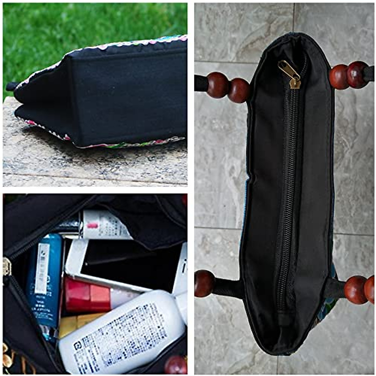 Embroidered Women Floral Handbags Embroidery Purse Vintage Hobo Tote Bag Ethnic Shoulder Bag