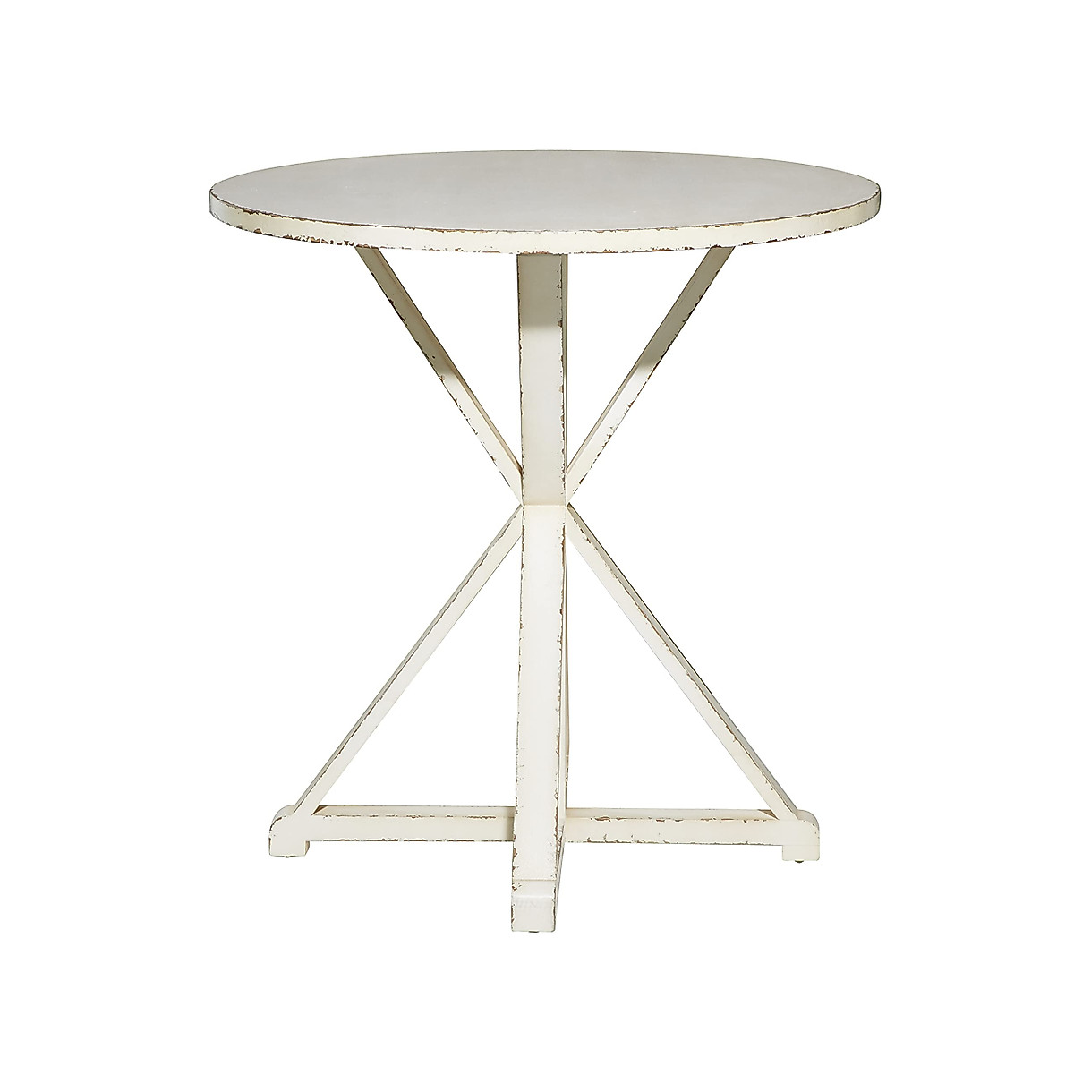 Deco 79 Wood Side End Accent Table End Table, Side Table 29" x 29" x 31", White