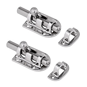 Dovewill Pack of 2 Boat/Marine Barrel Slide Bolt Door Cabin Latch Heavy Duty 316 Stainless Steel