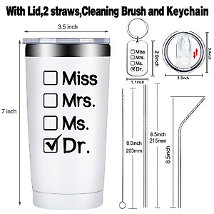 Fufandi Doctor Gifts for Women - Thank You Appreciation Doctor Gifts - Birthday Christmas Medical Graduation Gifts for Doctor, Dentists, Physician, MD, Med, Nurse, Care Worker - Tumbler Cup 20oz