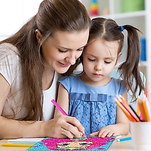 cviokrdu 5D Diamond Painting Kits for Kids with 7.1"X7.1"Wooden Frame,Disney Cartoon Mermaid Diamond Art for Kids Ages 6-12 by Number Kits DIY Painting Arts and Crafts,Diamond Dots for Kids Gift