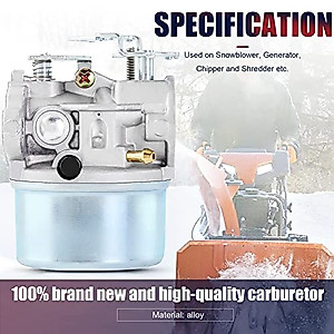 QAZAKY 640084B Carburetor Compatible with Tecumseh 632107 632107A 632536 640084 640084A 640105 640299 640299A 640299B HSK50 HS50 HSSK40 HSSK50 HSSK55 LH195SA LH195SP OHSK110 OHSK120 OHSK125 4HP 5HP