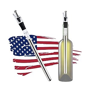 Caplan Coolers: Wine Bottle Chiller Cooling Stick (with Pourer, Aerator, and Bottle Stopper)