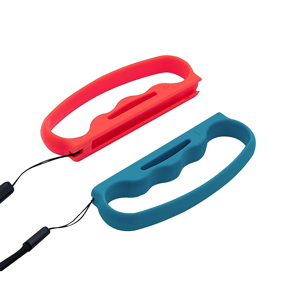 Mcbazel Boxing Grip with Hand Straps for NS Switch/Switch OLED Joy-Con Fitness Boxing Game Blue and Red