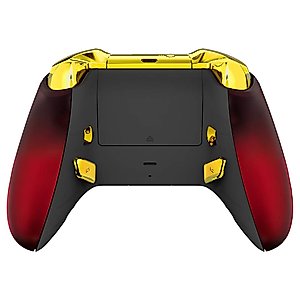 HexGaming HEX Esports Blade Elite Controller 2 Paddles & Interchangeable Thumbsticks & Triggers Stop Compatible with Xbox Series X/S Customized Game Controller PC Wireless FPS Gamepad - Shadow Red