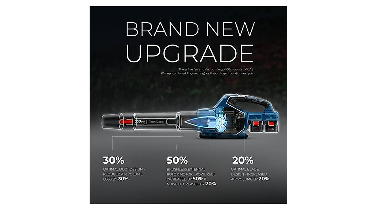 DongCheng 40V Cordless Leaf Blower - 650CFM Power