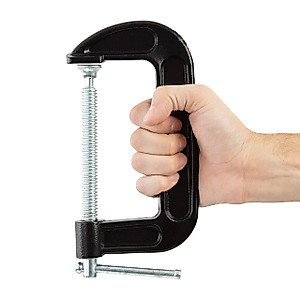 GreatNeck CC5 5-Inch C-Clamp, Automotive and Wood Clamps, Wood Working Tools and Welding Clamps, C Clamps for Home Improvement and Automotive Repair