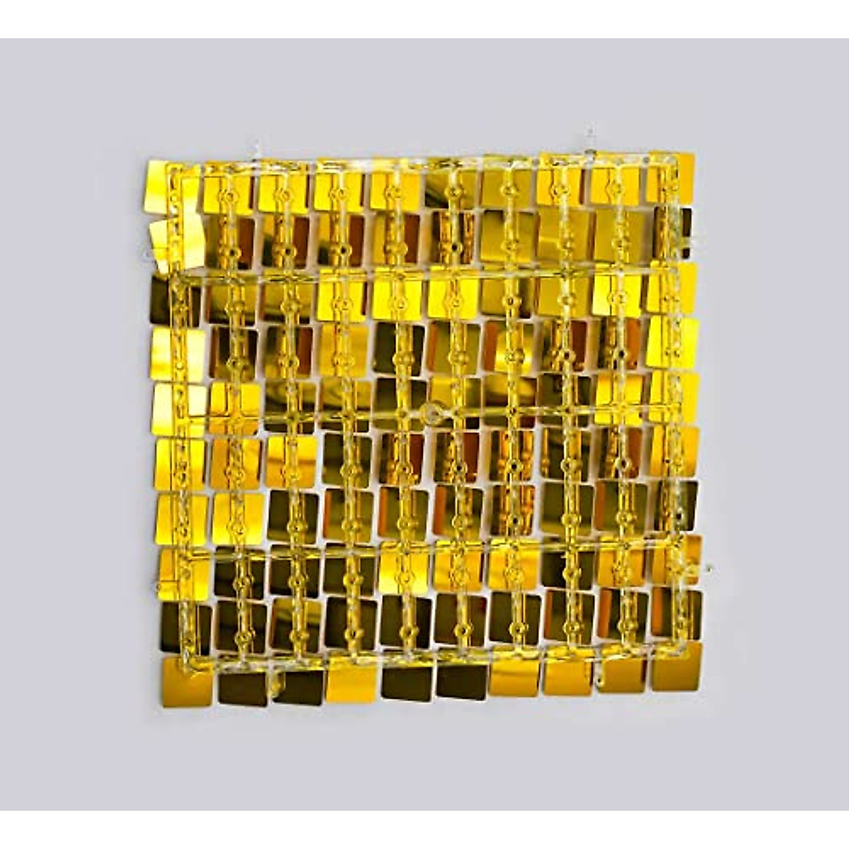 BannerBuzz Shimmer Panel Backdrop, Made of Premium Quality Plastic (Gold, 6' W X 8' H)