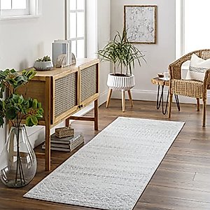 Artistic Weavers Chester Boho Moroccan Runner Area Rug,2'7" x 12',Grey