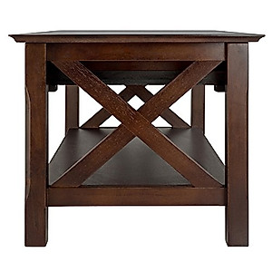 Winsome Xola 18 x 37 x 21-Inch Composite Wood Coffee Table, Cappuccino (40538)