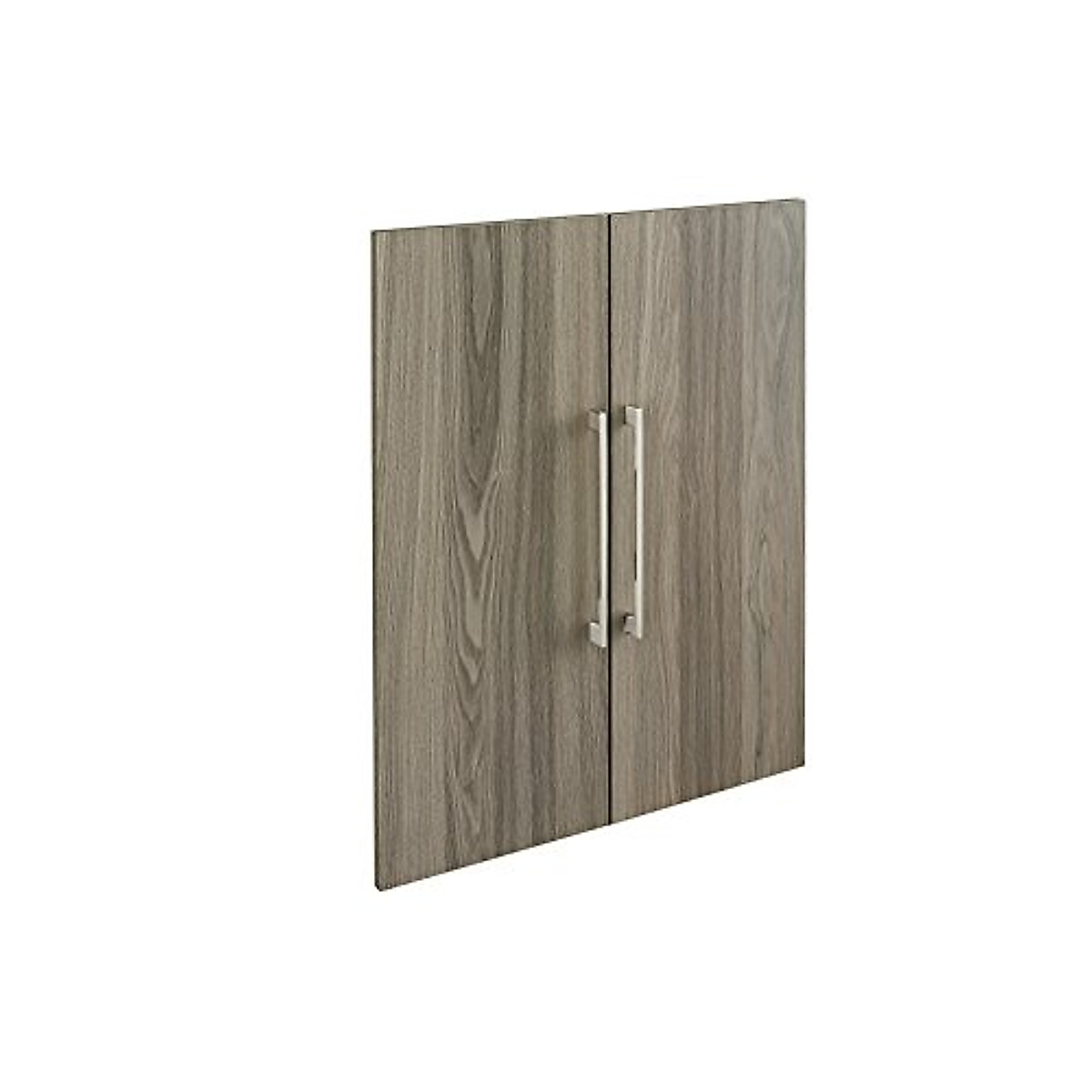 ClosetMaid SuiteSymphony Wood Closet Door Set Pair, Add On Accessory, Modern Style for Storage, Clothes, for 25 in. Units, Natural Gray/Satin Nickel, Inch