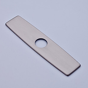 Fapully 10.23'' Kitchen Sink Faucet Hole Cover Deck Plate Escutcheon Brushed Nickel