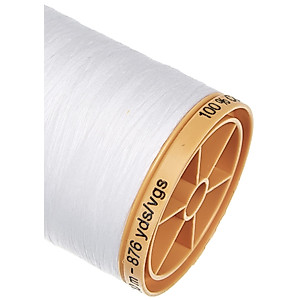 Gutermann 25049 Natural Cotton Thread Solids 876 Yards-White