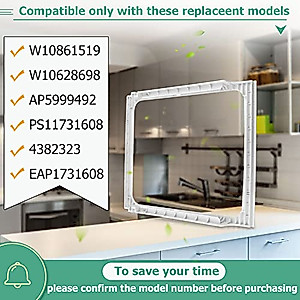 W10861519, W10628698 Deli Drawer Hanger, Meat Drawer Shelf Compatible with whirlpool Refrigerator WRT311/WRT318/WRT148/WRT511 Some models (not all) Part Number: AP5999492, 4382323, PS11731608
