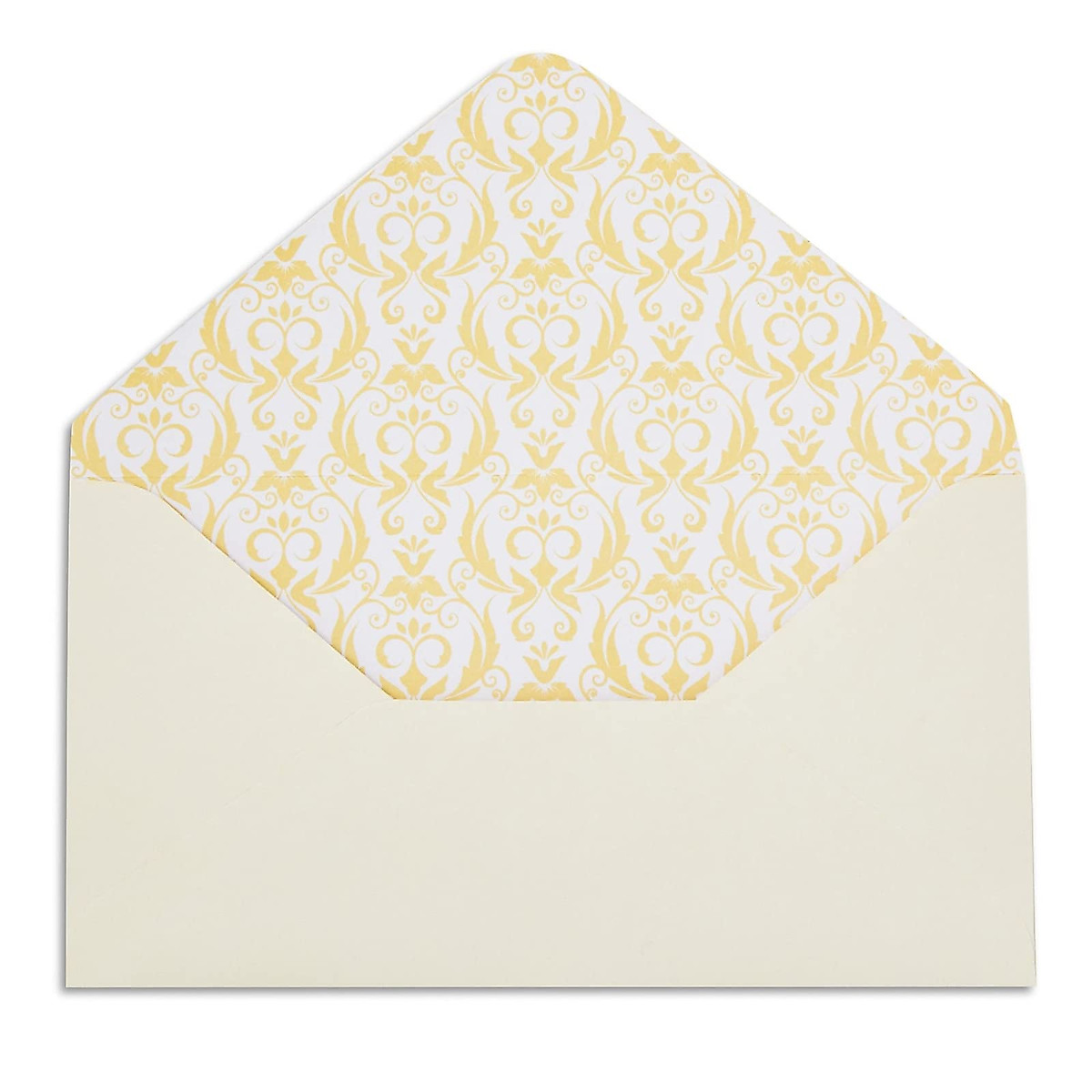 Vintage Letter Writing Kit with 60 Sheets of Gold Border Paper and 30 Envelopes for Letters, Valentine's (7.25 x 10 In)