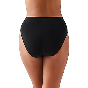 Wacoal Women's B-Smooth High-Cut Panty, Black, Large