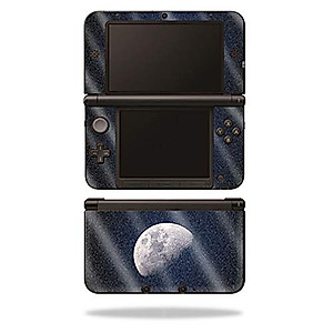 MightySkins Glossy Glitter Skin for Nintendo 3DS XL Original (2012-2014) - Moon | Protective, Durable High-Gloss Glitter Finish | Easy to Apply, Remove, and Change Styles | Made in The USA