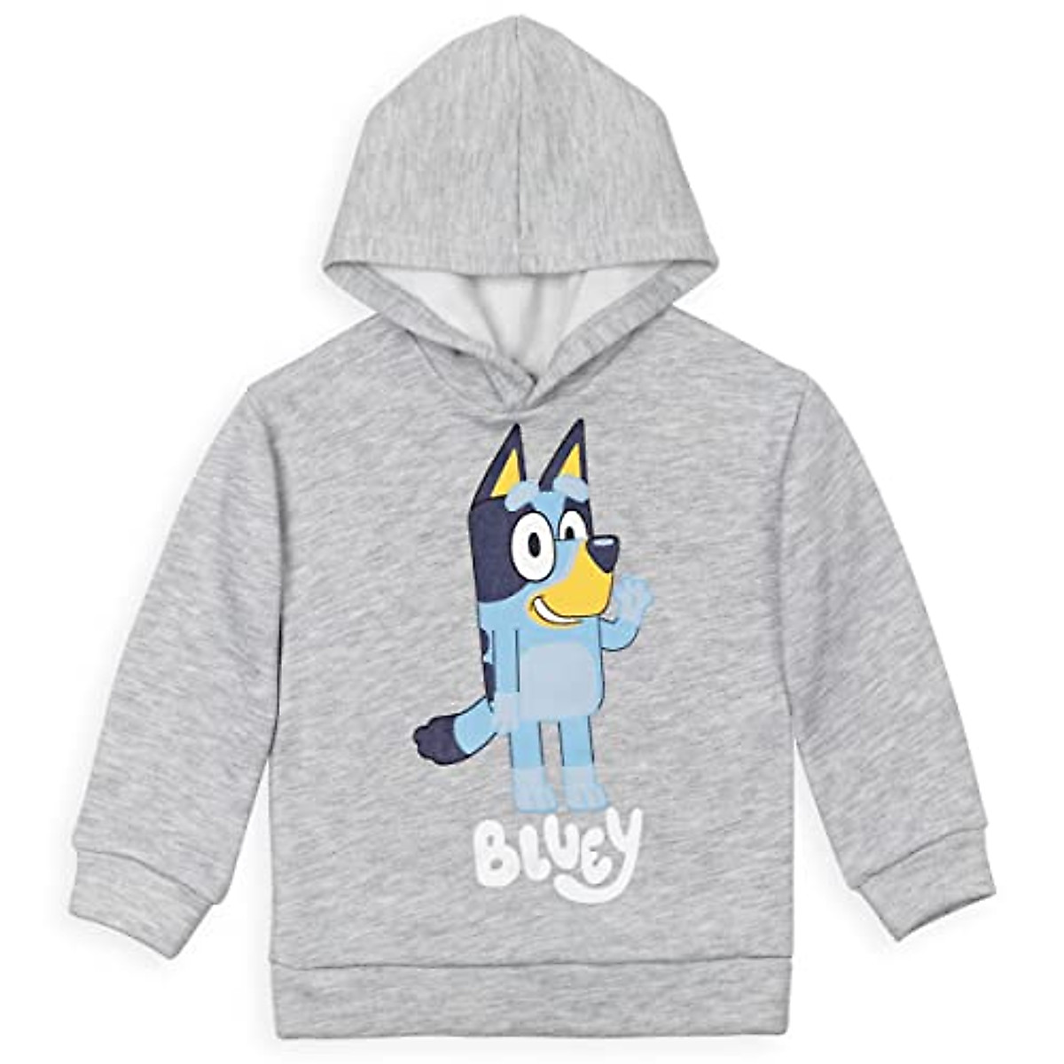 Bluey Toddler Boys Fleece Hoodie and Pants Outfit Set Grey/Blue 3T