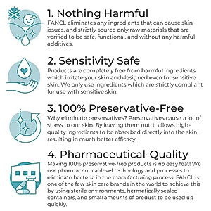 FANCL Enrich+ Lotion II - 100% Preservative-Free, Facial Lotion with Niacinamide, Hydration, Anti-Aging, Firming & Elasticity Solutions for All Skin Types