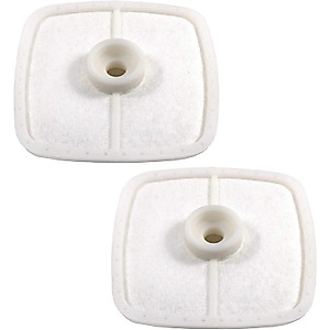HQRP 2-Pack Filter сompatible with Shindaiwa DH212 HT232 Hedge Trimmer, EB212 SV212 Leaf Blower, Little Wonder 9555 Blower/Shredder Vacuum; Replacement for Echo A226001410